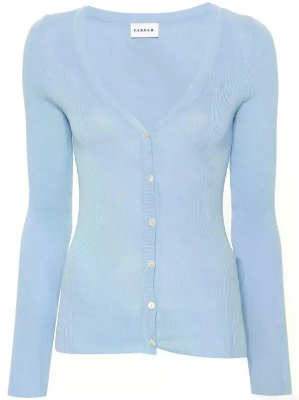 P.a.r.o.s.h Ribbed-knit Cardigan