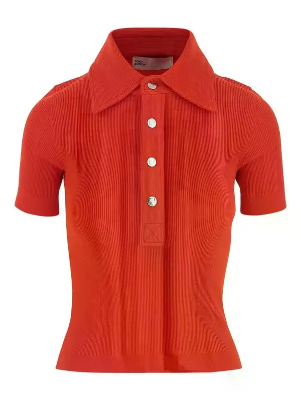 Tory Burch Knitted Polo Top