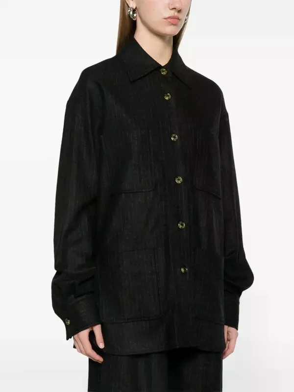 LE SULLY STUDIO Pinstriped Overshirt