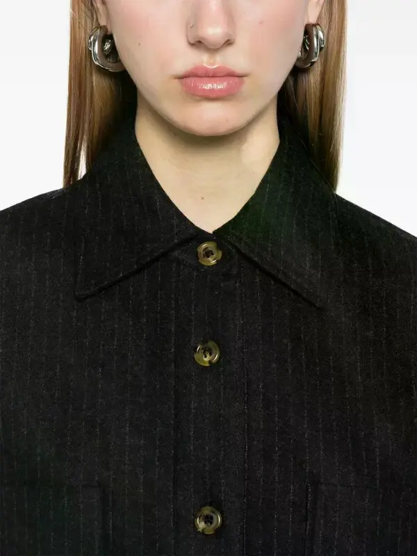 LE SULLY STUDIO Pinstriped Overshirt