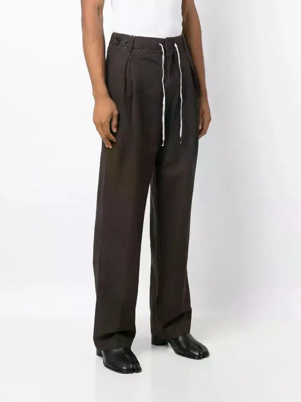 MAISON MARGIELA Drawstring Straight-leg Trousers