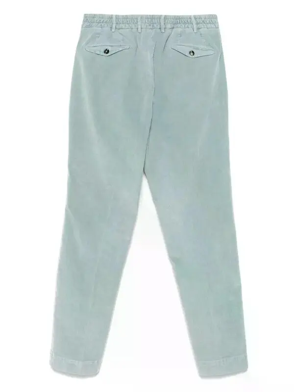 DELL'OGLIO Corduroy Tapered Trousers - Blue