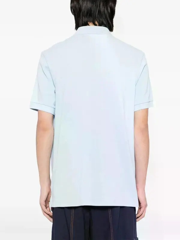 Paul Smith Logo-patch Polo Shirt - Blue