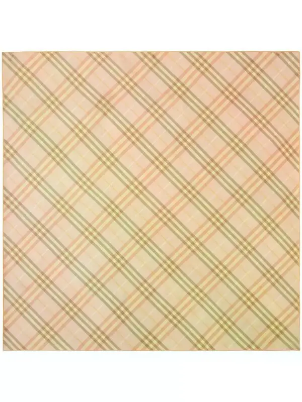 Burberry Check Silk Scarf - Neutrals