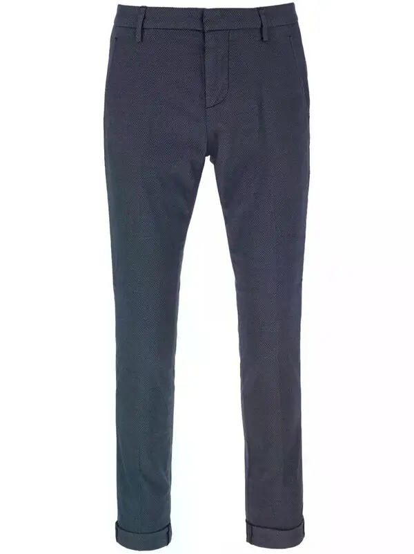DONDUP Concealed-fastening Tapered Trousers - Blue