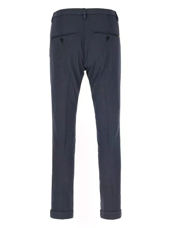 DONDUP Concealed-fastening Tapered Trousers - Blue
