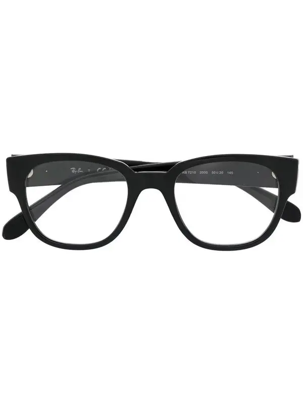 Ray-ban Logo-plaque Glasses - Black