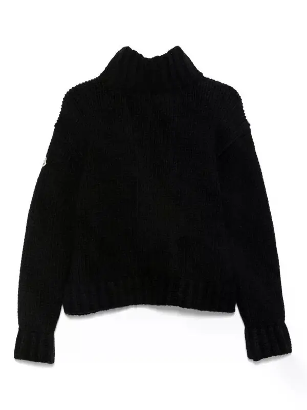Moncler Chunky Knit Roll Neck Sweater