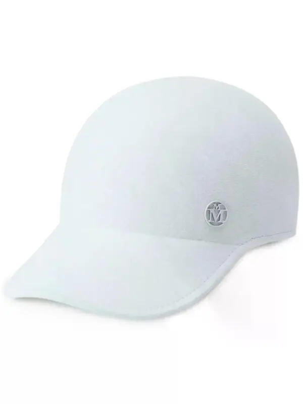 MAISON MICHEL Tiger Appliqué Logo Baseball Cap - Blue