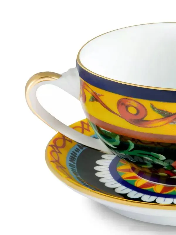 Dolce & Gabbana Archive-print Porcelain Tea Set