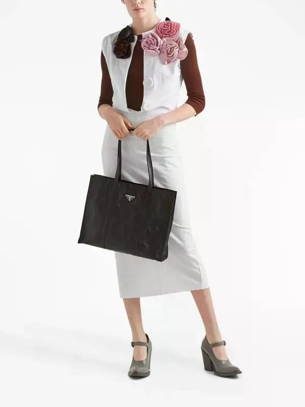 Prada Large Leather Tote Bag