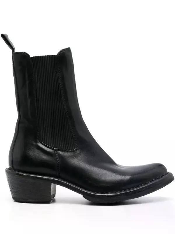 Moma Pointed-toe Ankle Leather Boots
