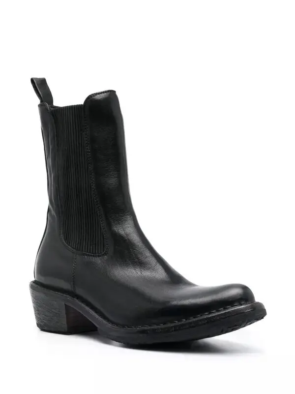 Moma Pointed-toe Ankle Leather Boots