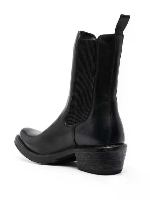 Moma Pointed-toe Ankle Leather Boots