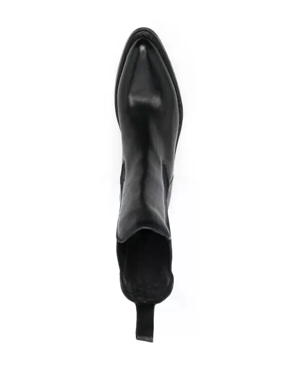 Moma Pointed-toe Ankle Leather Boots