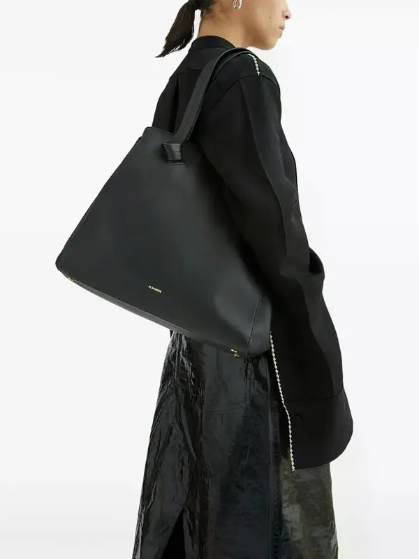 JIL SANDER Knot-embellished Tote Bag - Black