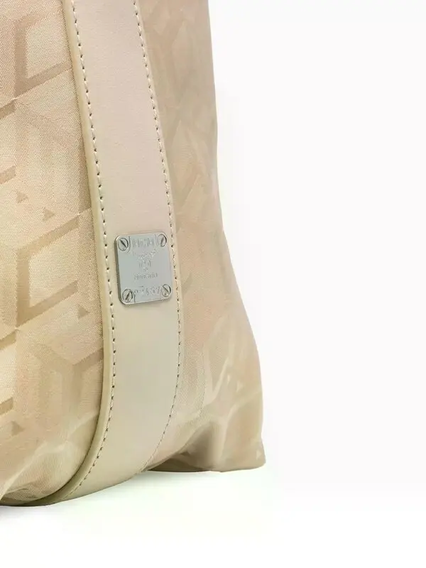 Mcm Aren Monogram Jacquard Tote