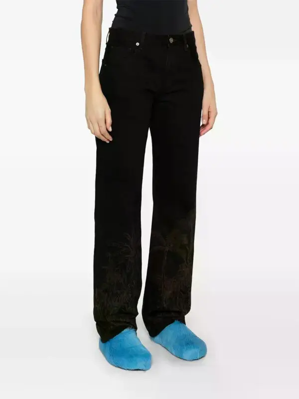Alanui Jungle Toile De Jouy Jeans