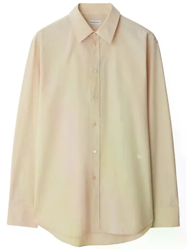 Burberry Edk-embroidered Cotton Shirt