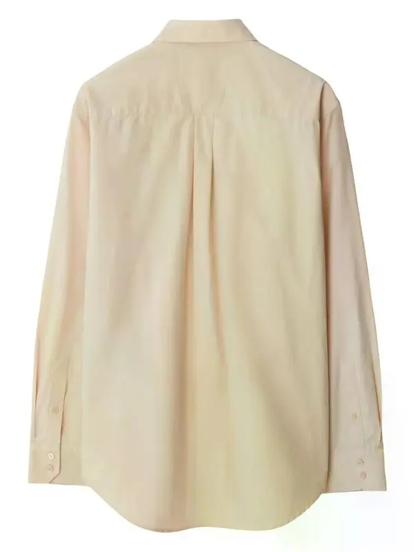 Burberry Edk-embroidered Cotton Shirt