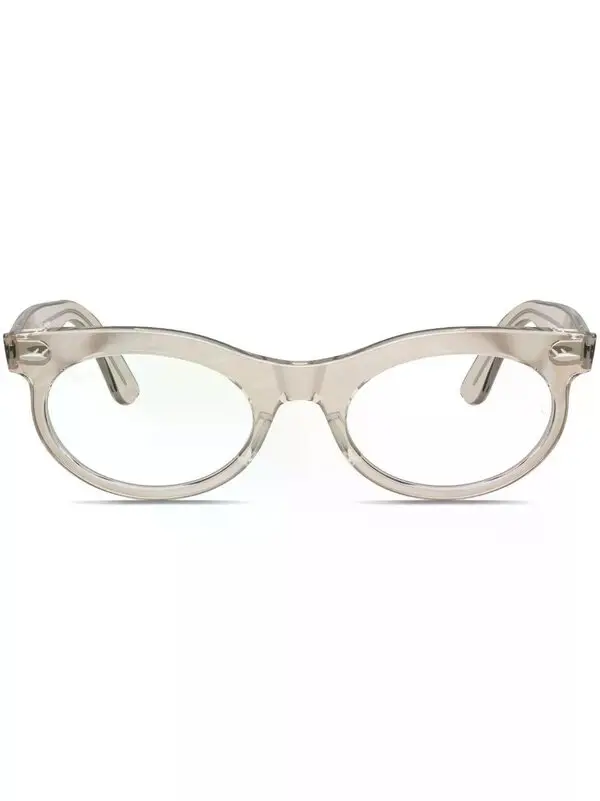 Ray-ban Wayfarer Oval-frame Glasses - Neutrals
