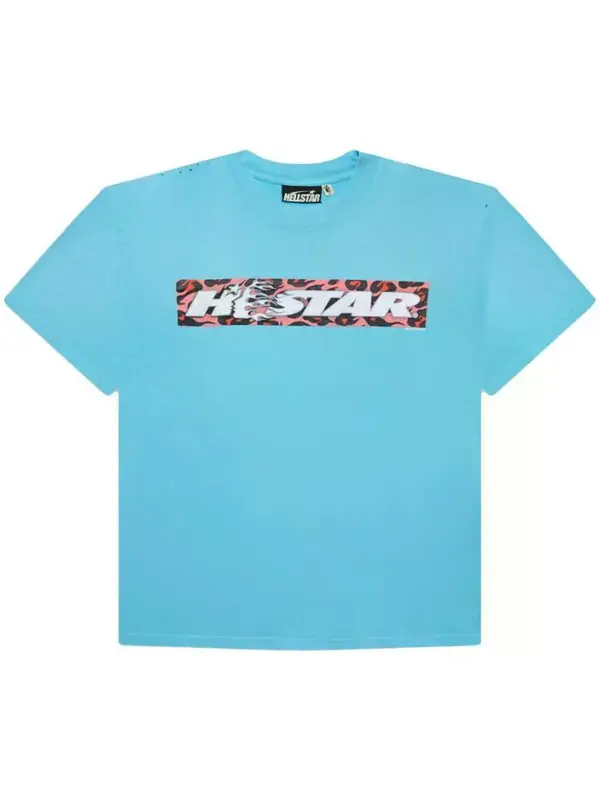 HELLSTAR Box Logo T-shirt - Blue