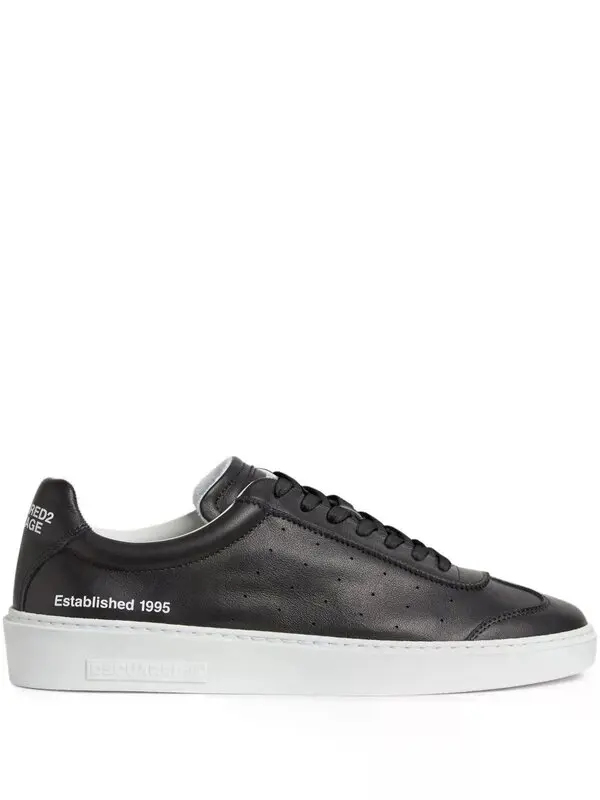 Dsquared2 Leather Sneakers - Black