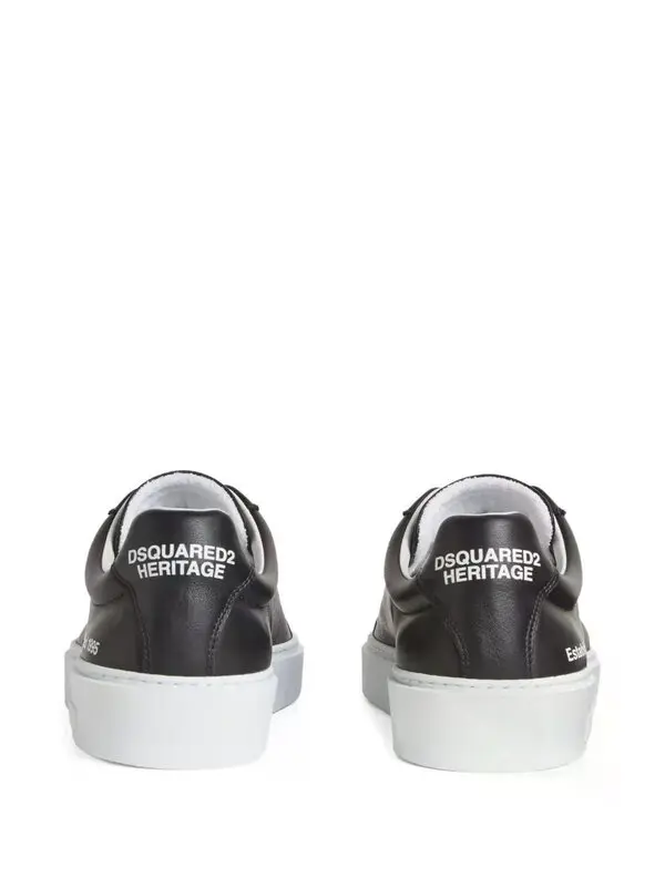 Dsquared2 Leather Sneakers - Black