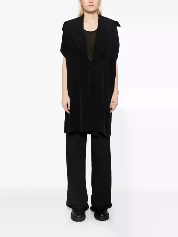 Yohji Yamamoto V-neck Sleeveless Dress