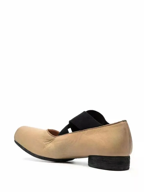 UMA WANG Square-toe Ballerina Shoes - Neutrals