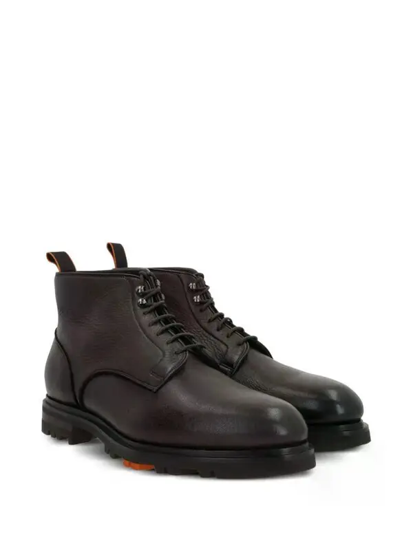 Santoni Logan Ankle Boots - Brown