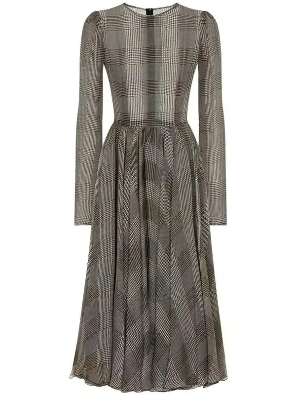 Dolce & Gabbana Check-pattern Midi Dress