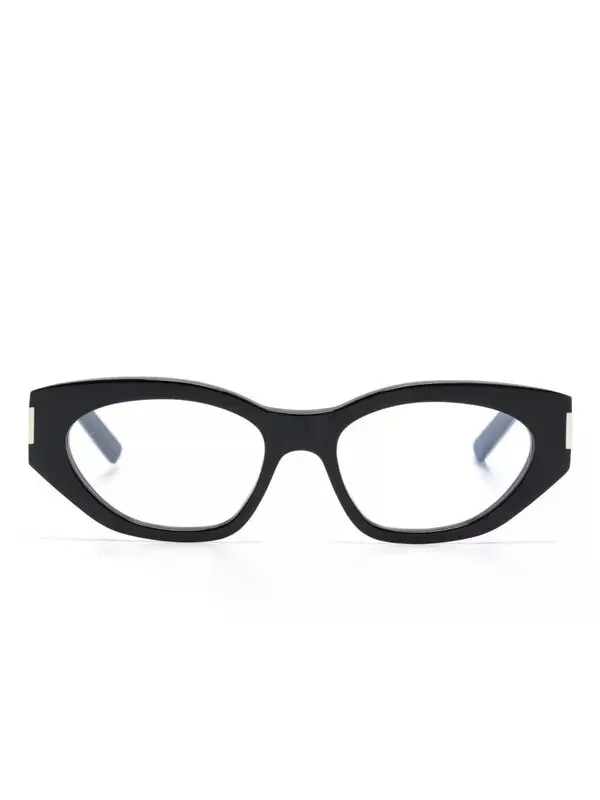 Saint Laurent Polished Cat-eye Glasses - Black
