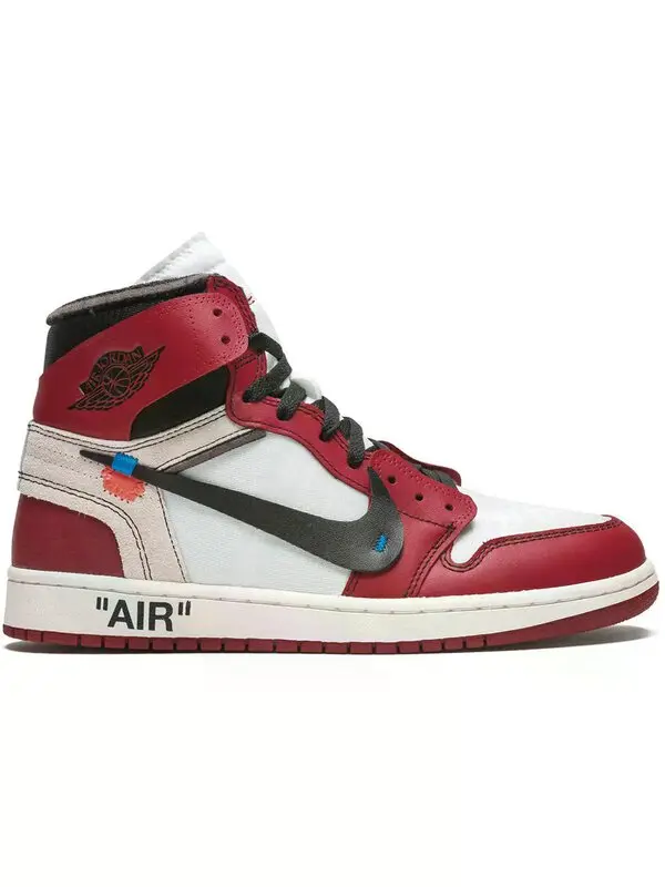 JORDAN X Off-white Air 1 Chicago Sneakers - Red