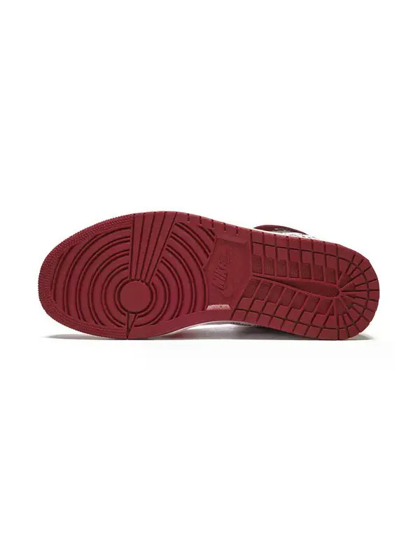 JORDAN X Off-white The : Air 1 Chicago High Top Sneakers - Red