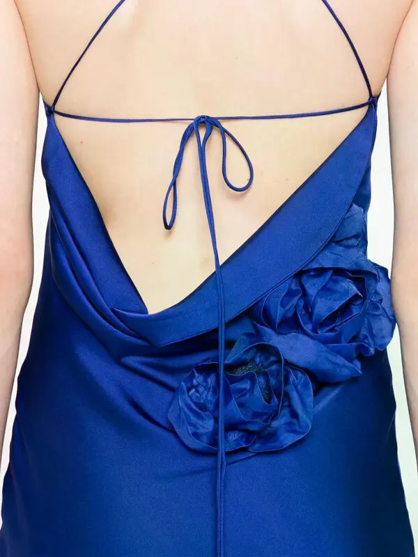 PARLOR Floral-appliqué Maxi Dress