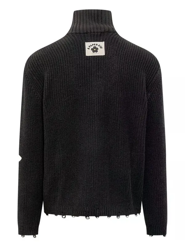 A PAPER KID Knitted Cardigan