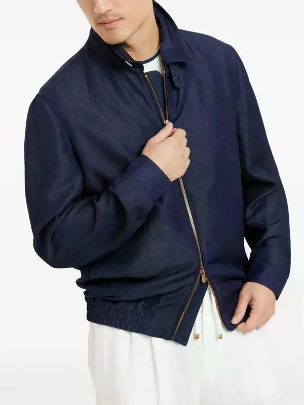 Brunello Cucinelli Spread-collar Bomber Jacket