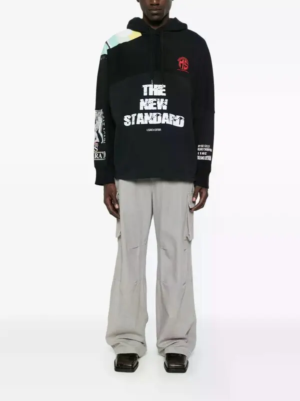 MARINE SERRE Regenerated Hoodie With Paneled Construction