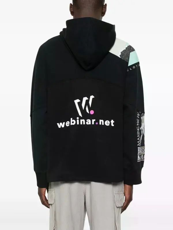 MARINE SERRE Regenerated Hoodie With Paneled Construction