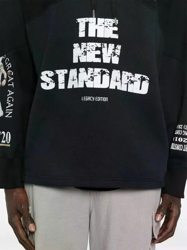 MARINE SERRE Regenerated Hoodie With Paneled Construction