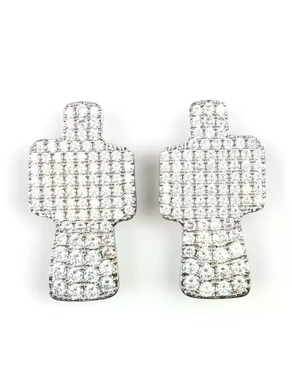 JULIETTA Crossroads Clip-on Earrings - Silver