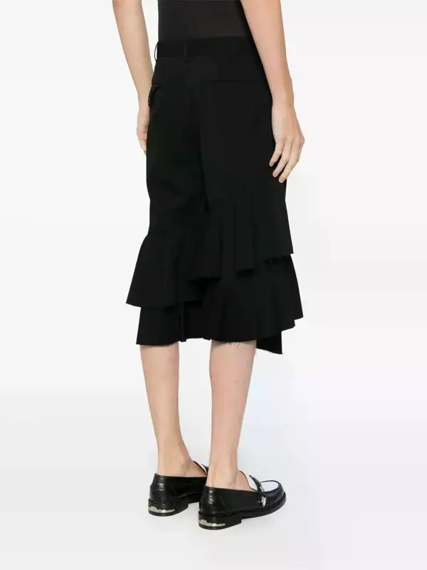 Comme Des Garçons Wool Ruffle Shorts