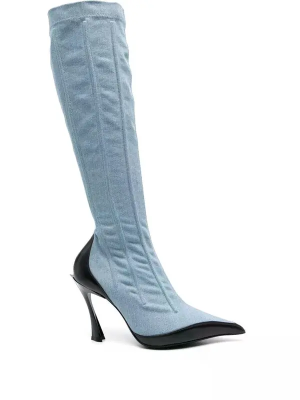 MUGLER 105mm Bi-colour Fang Boots