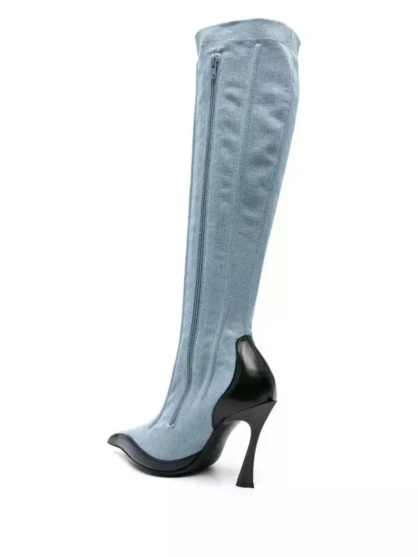 MUGLER 105mm Bi-colour Fang Boots