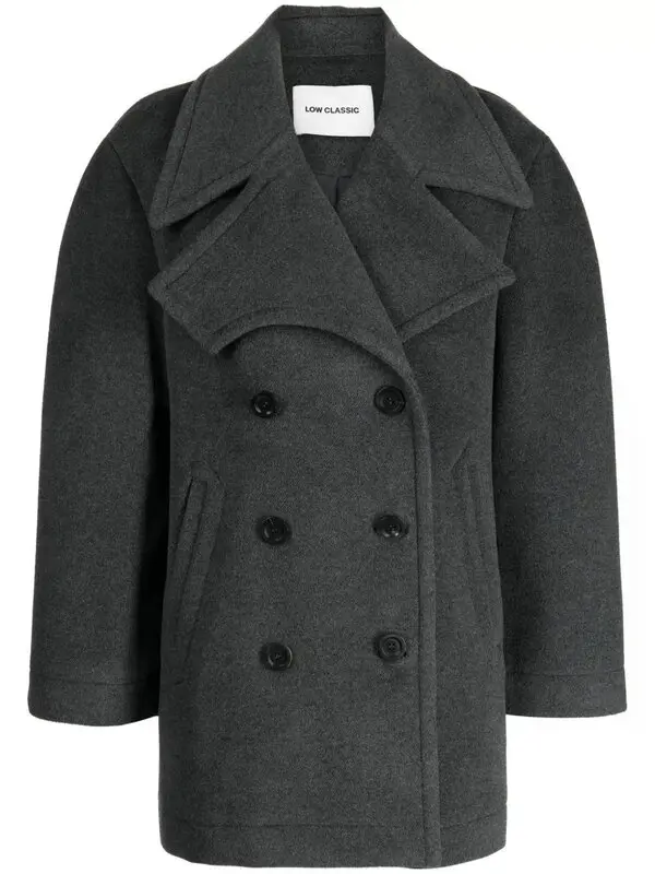 LOW CLASSIC Notched-lapels Double-breasted Coat