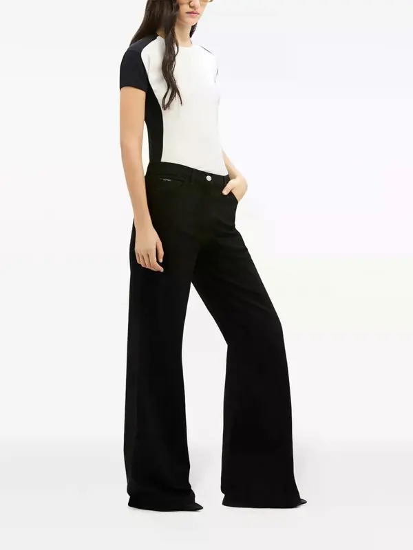 COURREGES Contrast Frame Cotton T-shirt