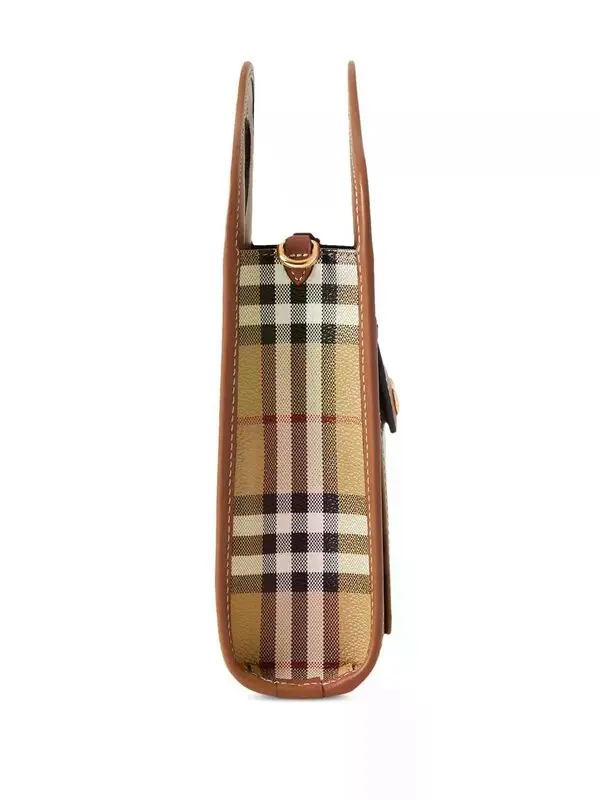 Burberry Check-patterned Mini Tote Bag
