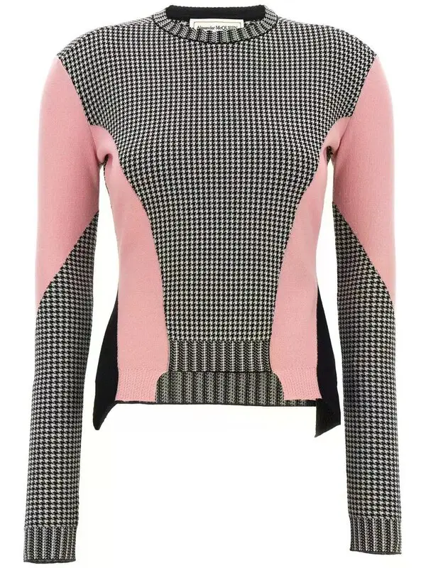 Alexander McQueen Checked Wool Sweater