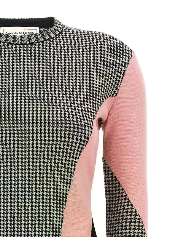 Alexander McQueen Checked Wool Sweater